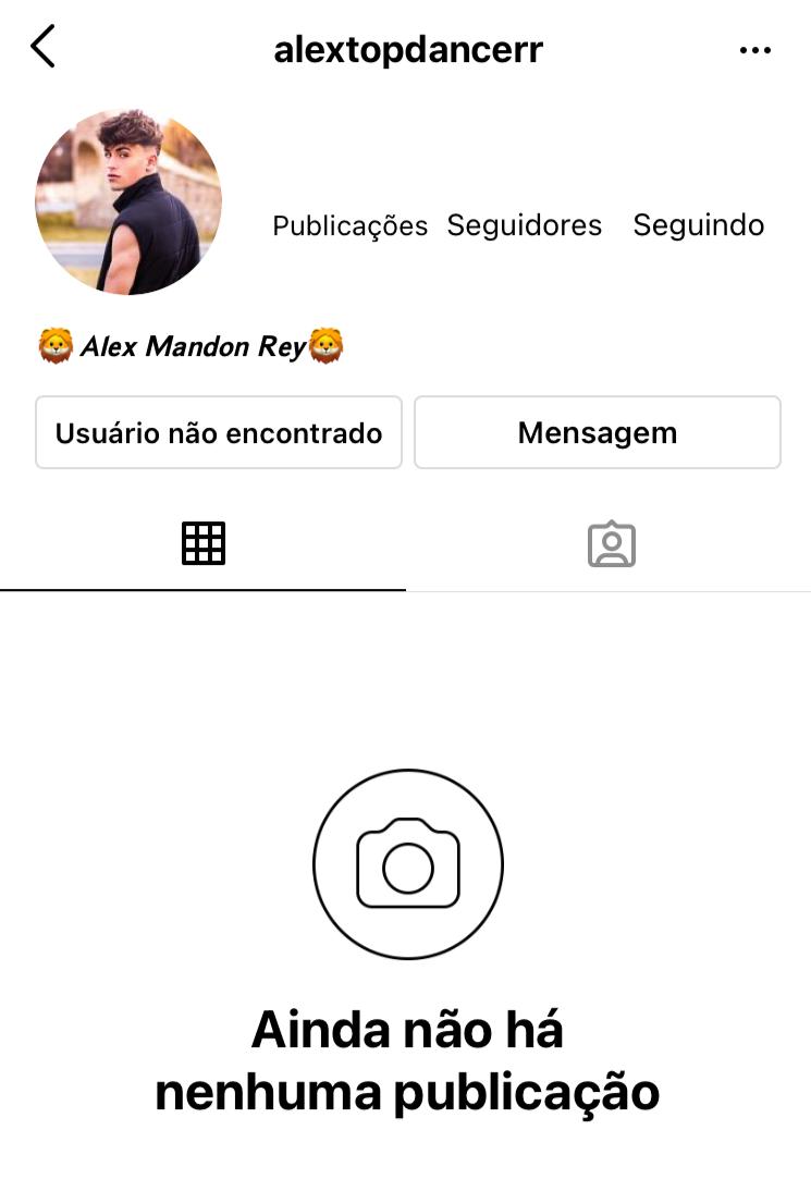 Conta de Alex Madon Rey, novo membro do Now United, não está disponível ...